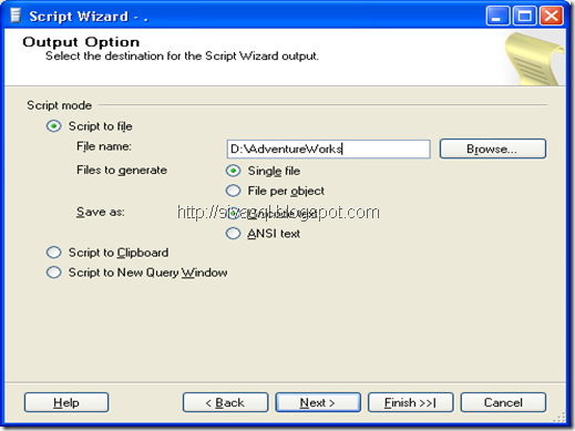 SIVA SQL Server: How to create scripts for an entire database or ...